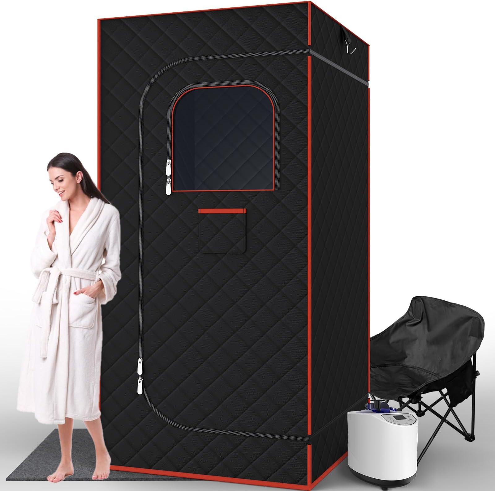 Amazon.com: TATDOL Portable Home Steam Sauna Box, Full Size Personal ...