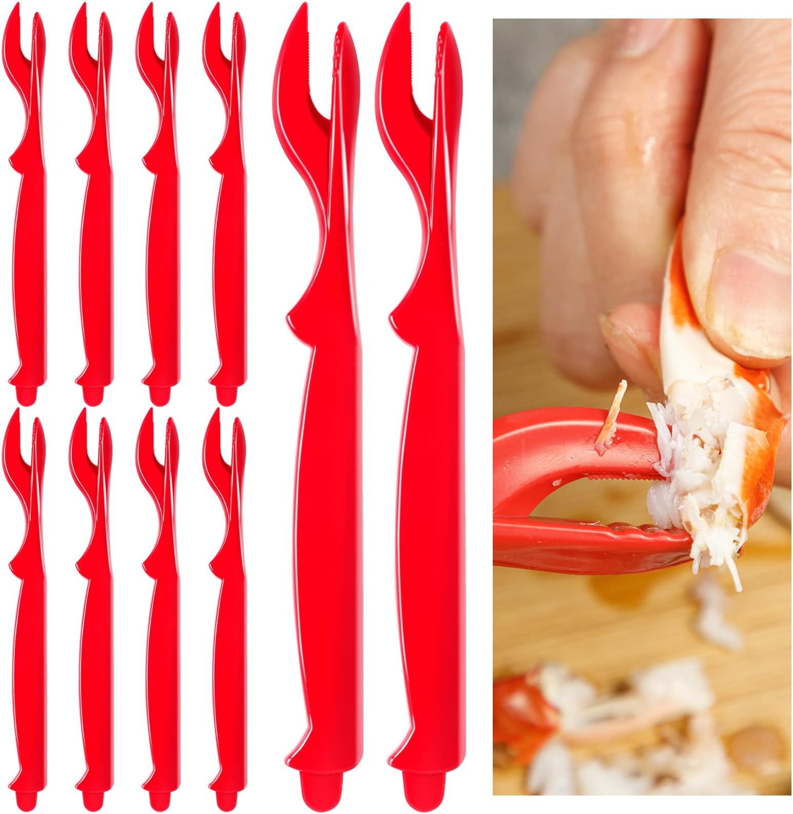 Amazon.com: 12Pcs Crab Legs Crackers, Crab Tools Set Crackers Picks ...