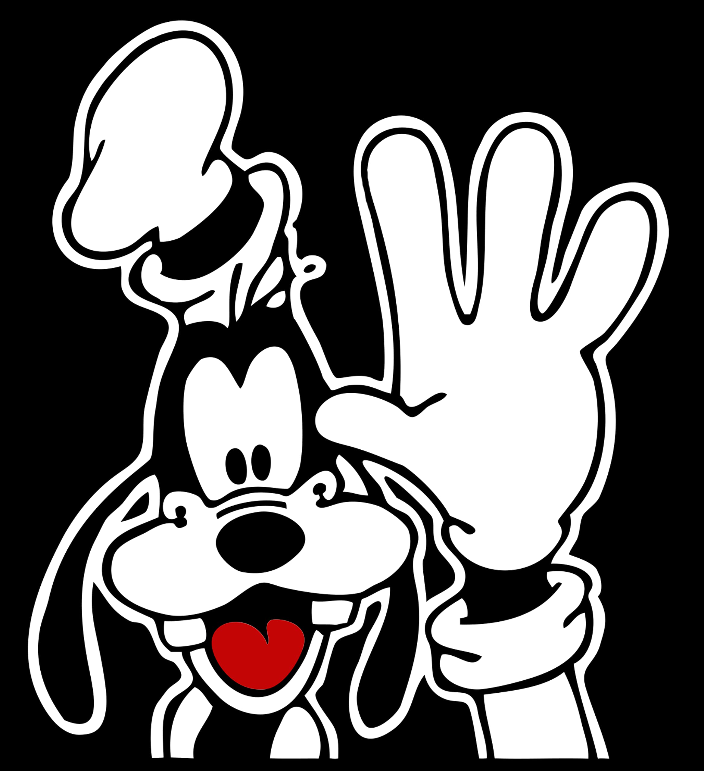 Disney Goofy Silhouette