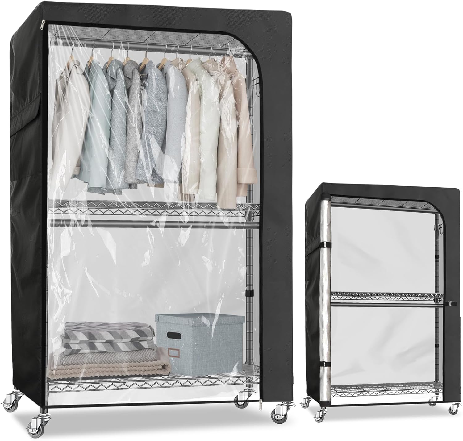 Amazon.com: Rileytee Clothes Rack Cover,600D Heavy Duty Waterproof ...