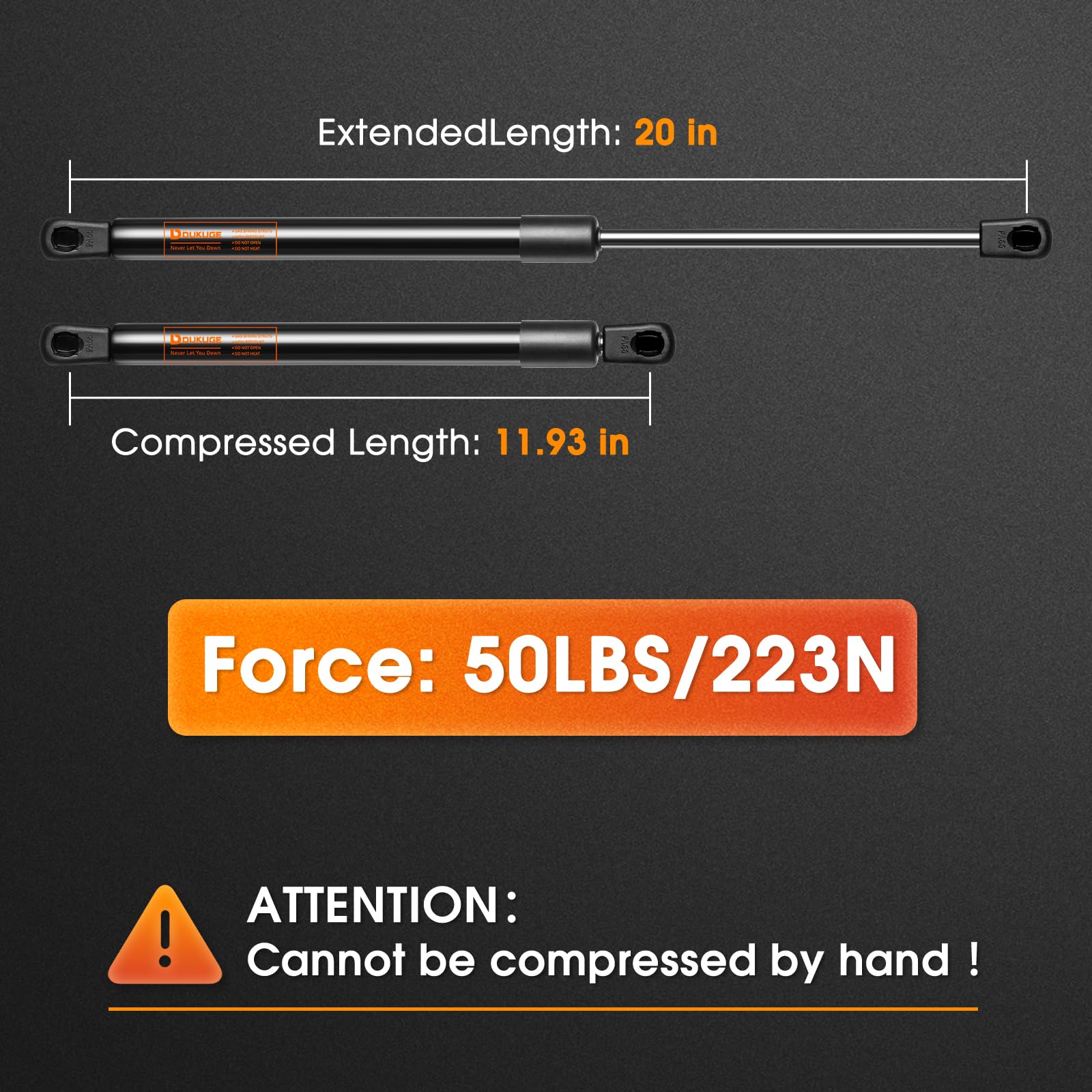 Snapklik.com : LGP6-200-50 Tanning Bed Gas Struts 20 Inch 50lb ...