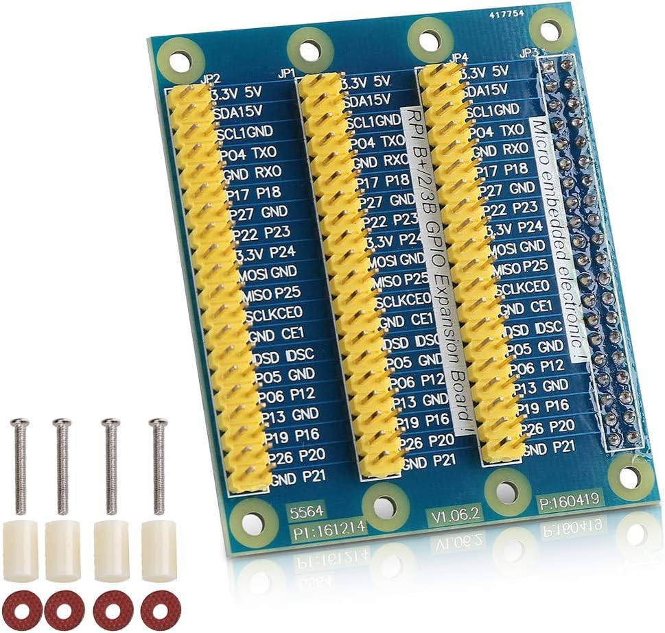 Bewinner Carte d'extension GPIO multifonction d'extension de 1 à 3 ...