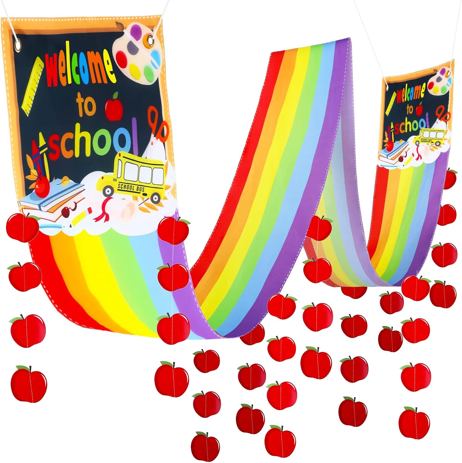 Amazon.com: Eersida Back to School Decorations Rainbow Party Ceiling ...