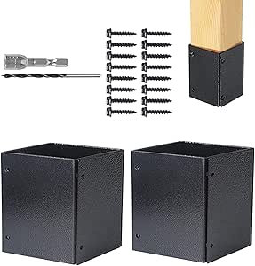 Post Base Protectors, Deck Post Sleeve, Stainless Steel Post Protector ...