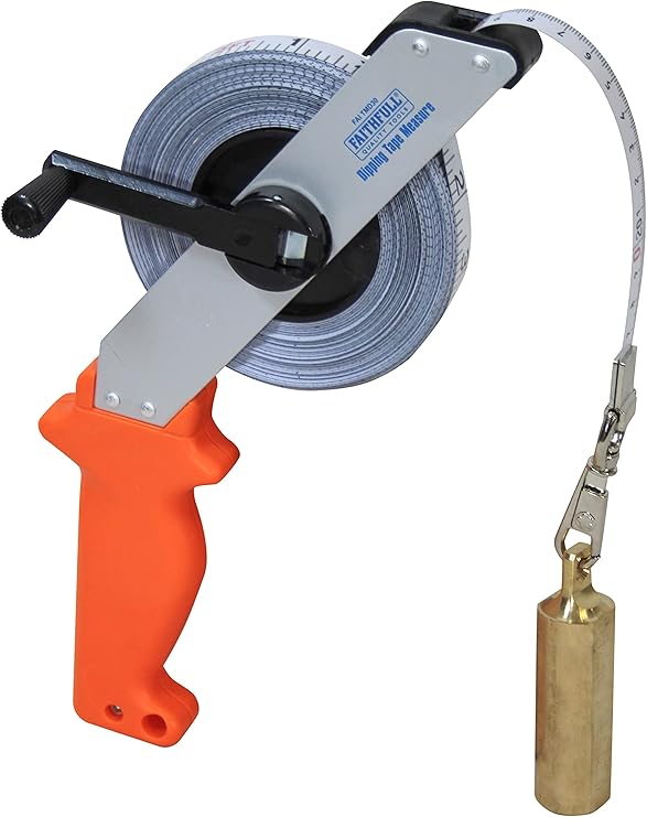 Faithfull Tools FAITMD30 30m (98ft) Oil Tank Gauging Dipping Tape ...