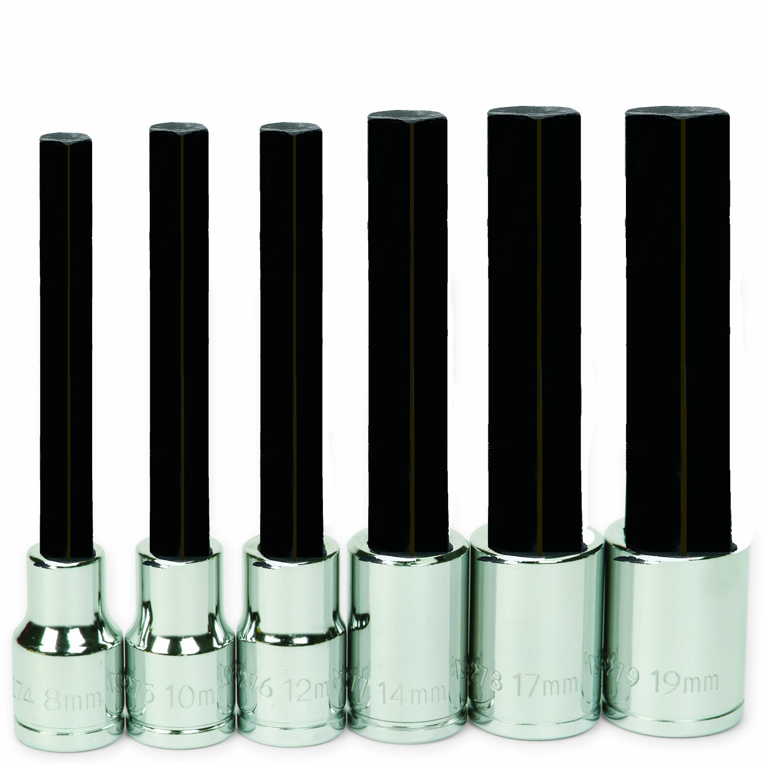 Snapklik.com : 32953 6-Piece Metric Hex Bit Socket Set