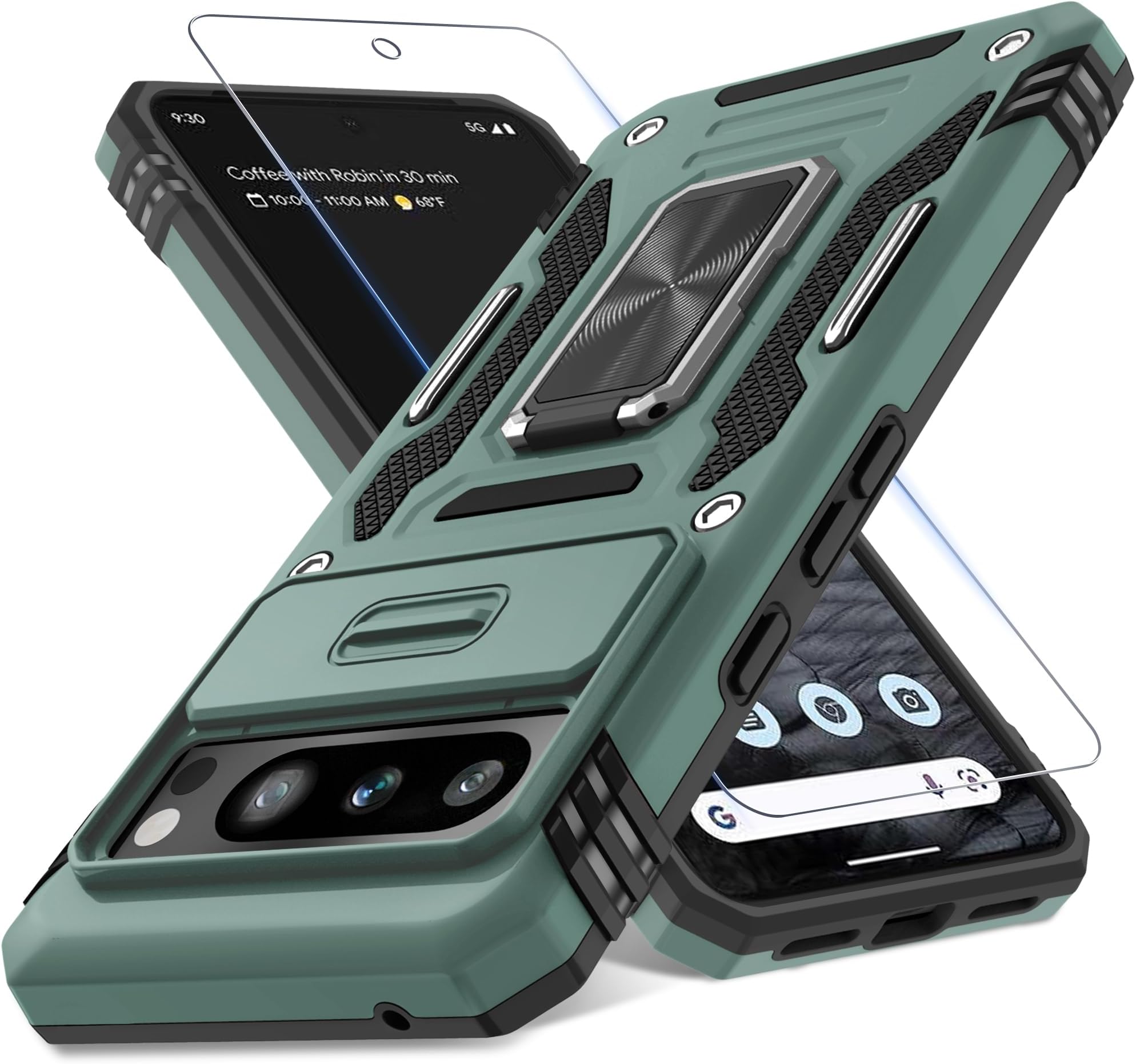 Amazon.com: DEERLAMN Case for Google Pixel 8 Pro with Slide Camera ...