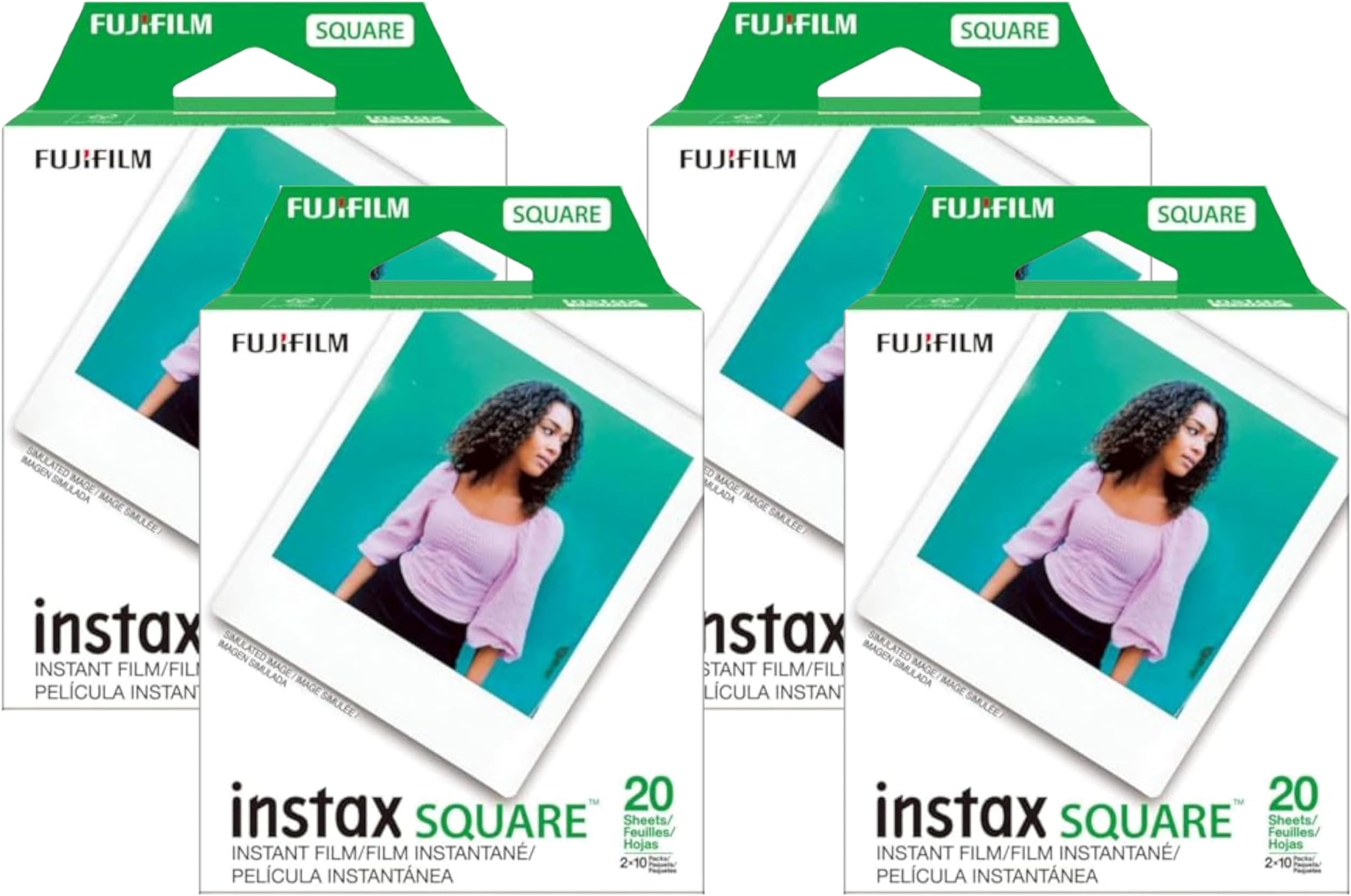 Amazon.com : Fujifilm Instax Square Twin Pack Film - 20 Exposures (Pack ...