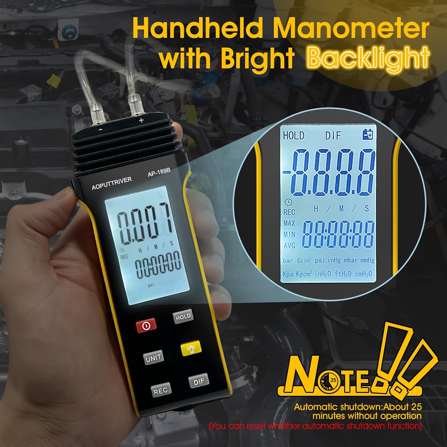 AOPUTTRIVER AP-189B Digital Manometer User Manual