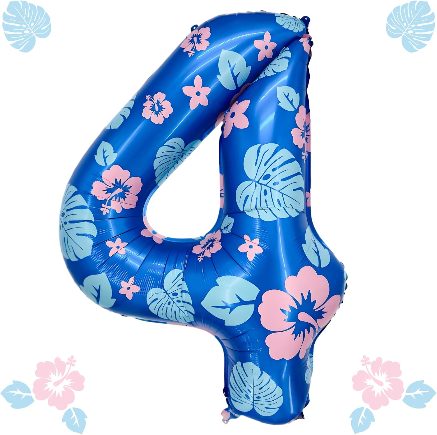 Amazon.com: Minyu Tropical Floral Number Foil Balloon, 40 Inch Blue ...