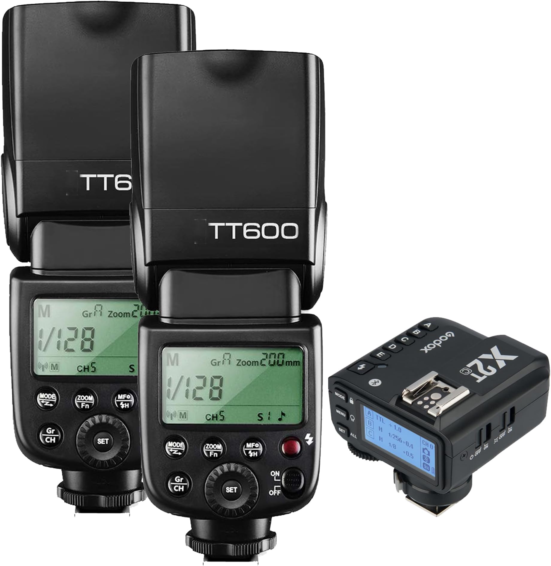 Amazon.com : Godox 2pcs TT600 HSS 1/8000S 2.4G Wireless GN60 Flash ...