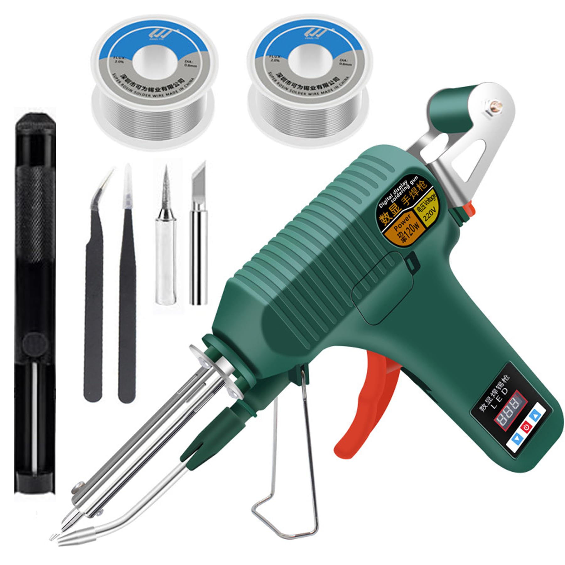 Amazon.com: Soldering Gun Kit - 80W 110V LED Digital Display Soldering ...