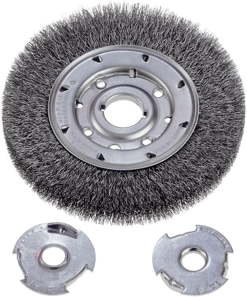 Amazon.com: CGW Abrasives 60196 10 RAD Crimp Wide 014 5/8 AH Wire Brush ...