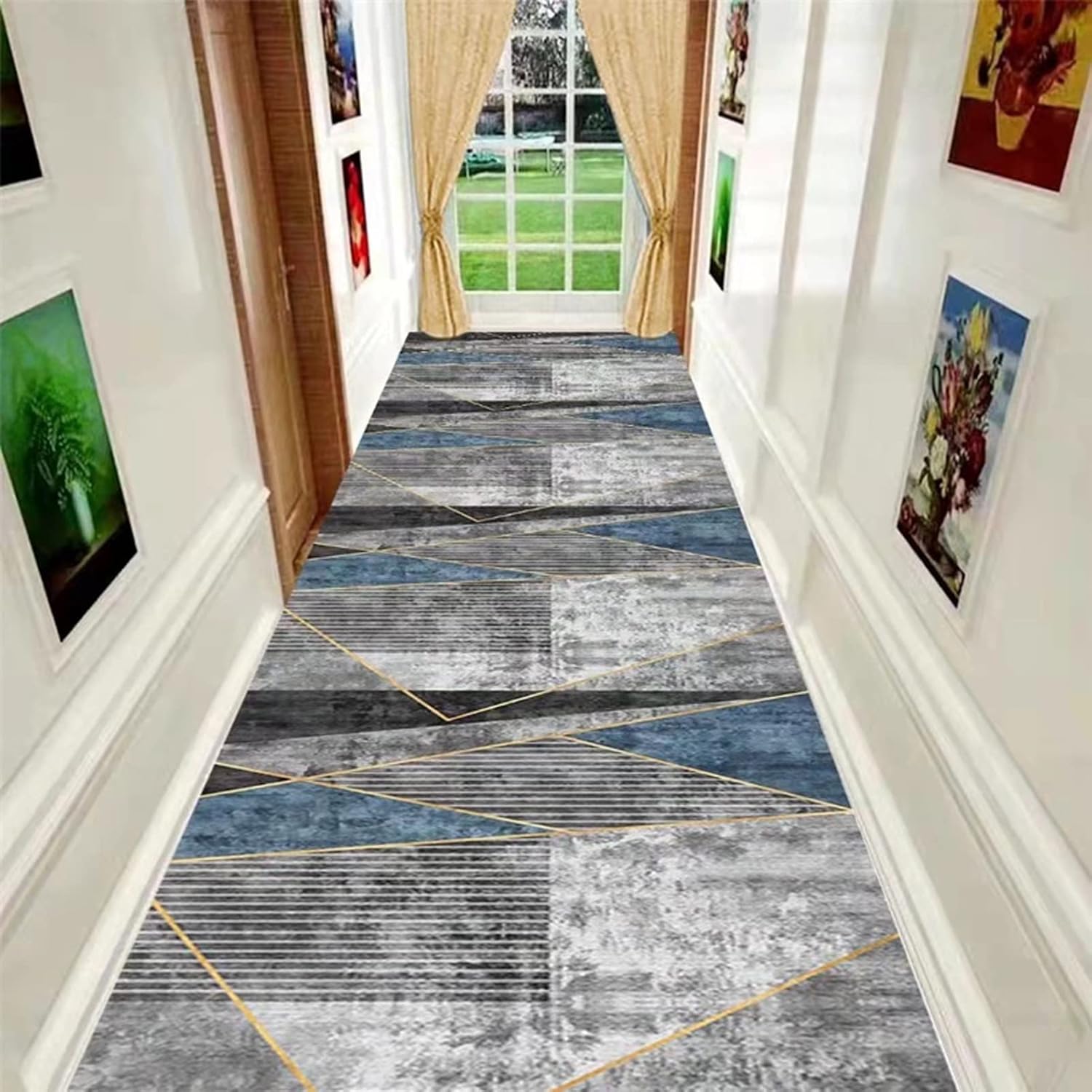 Modern Carpet Runners for Hallway, Narrow Runner Rug for Kitchen Hall ...
