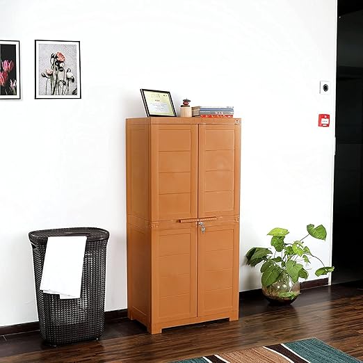 Cello Novelty Big 2 Door Cupboard - Wood / Brown : Amazon.in: Home ...