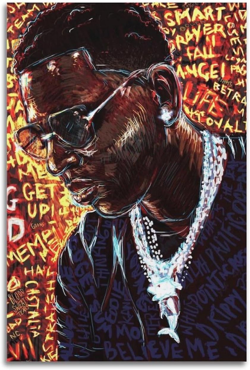 Amazon.com: ZaLiX Young Dolph Art Poster Poster Album Art Decor ...