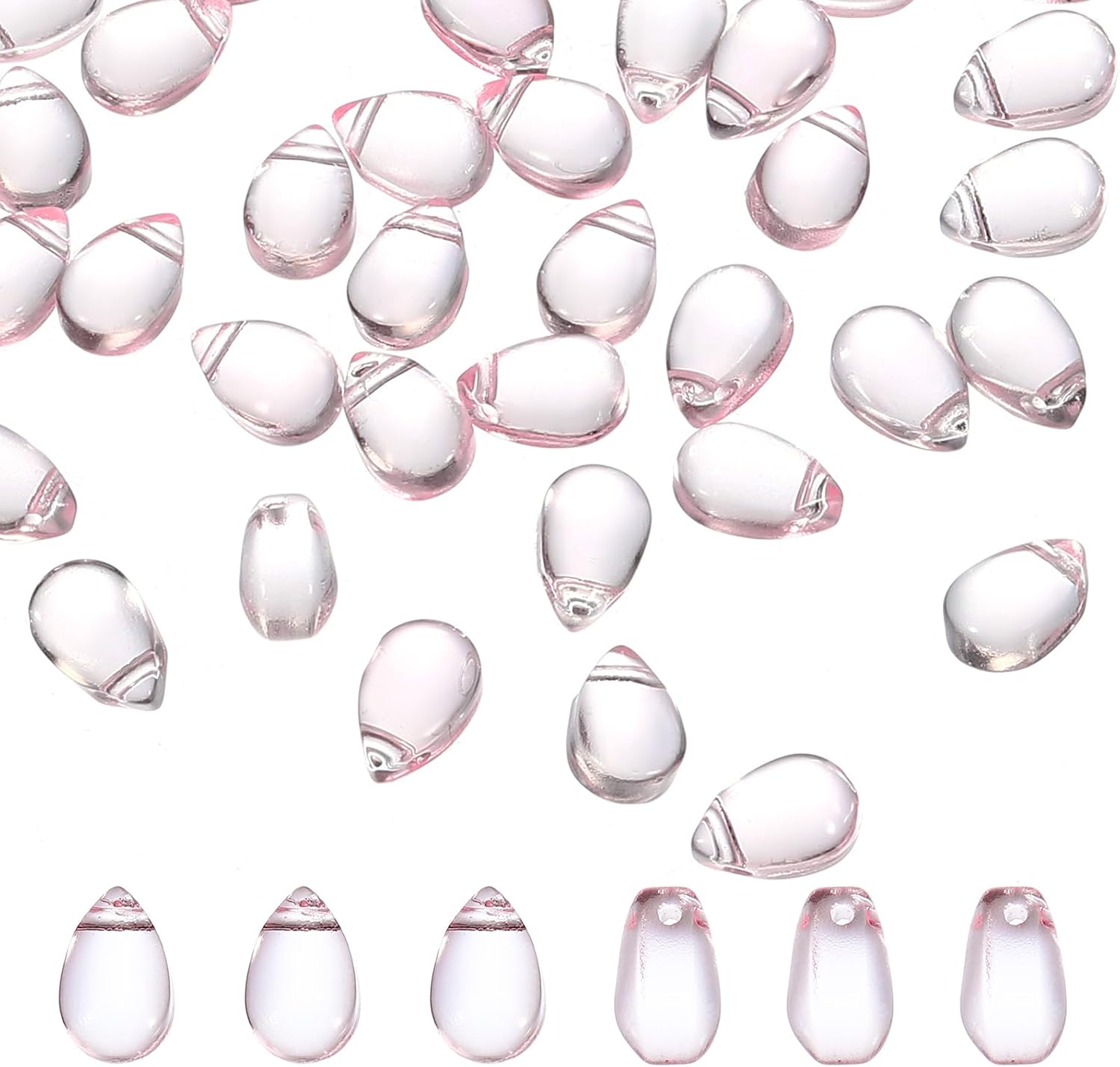 Amazon.com: PATIKIL Czech Glass Teardrop Beads, 50 Pcs Top Drilled ...