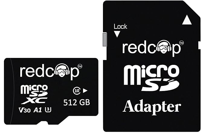 redcop MicroSDXC Memory Card 512GB with Full Size Adapter – Upto 150MB ...