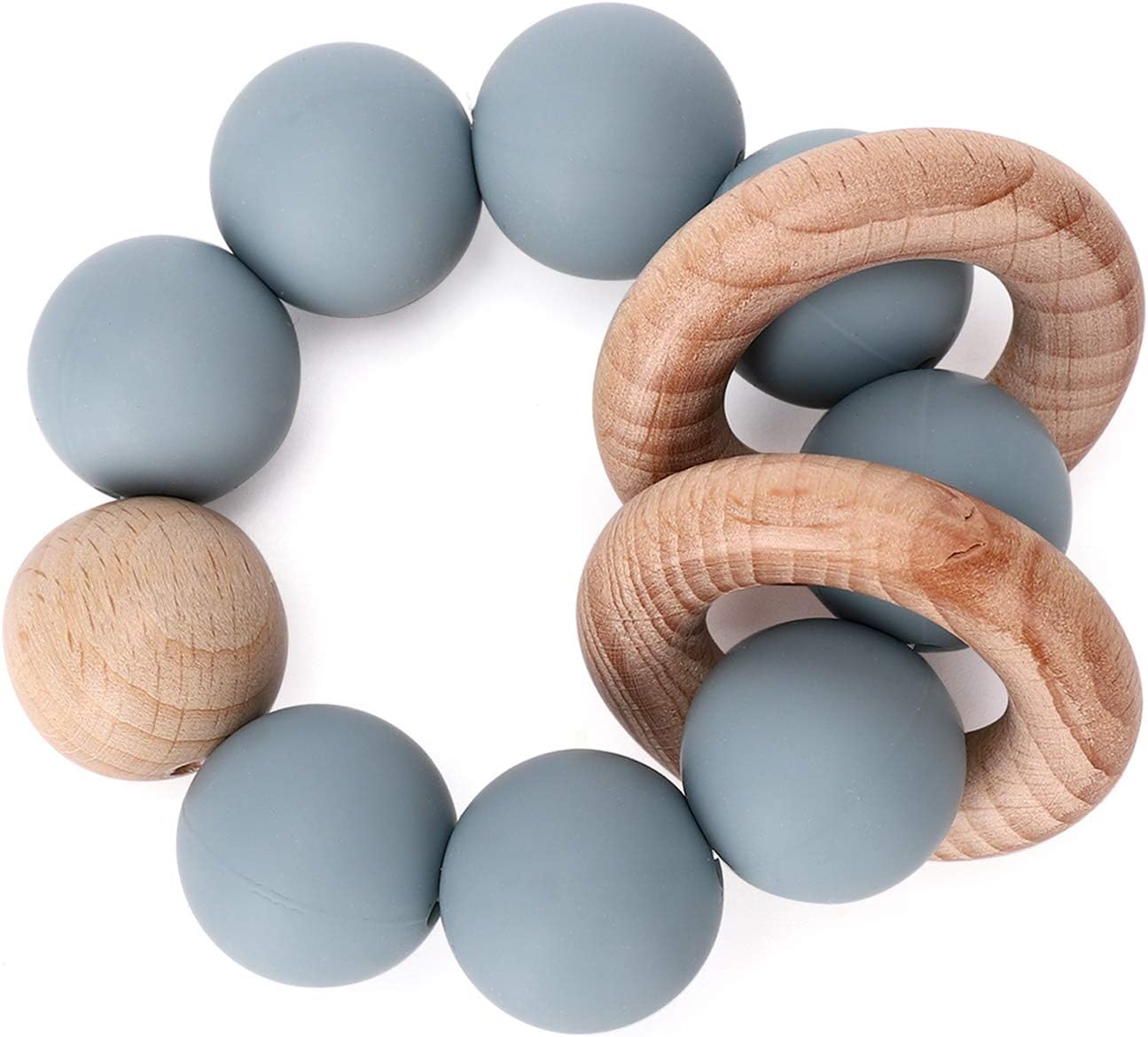 Amazon.com : Socub Baby Teething Toy, Organic Baby Teething Ring ...