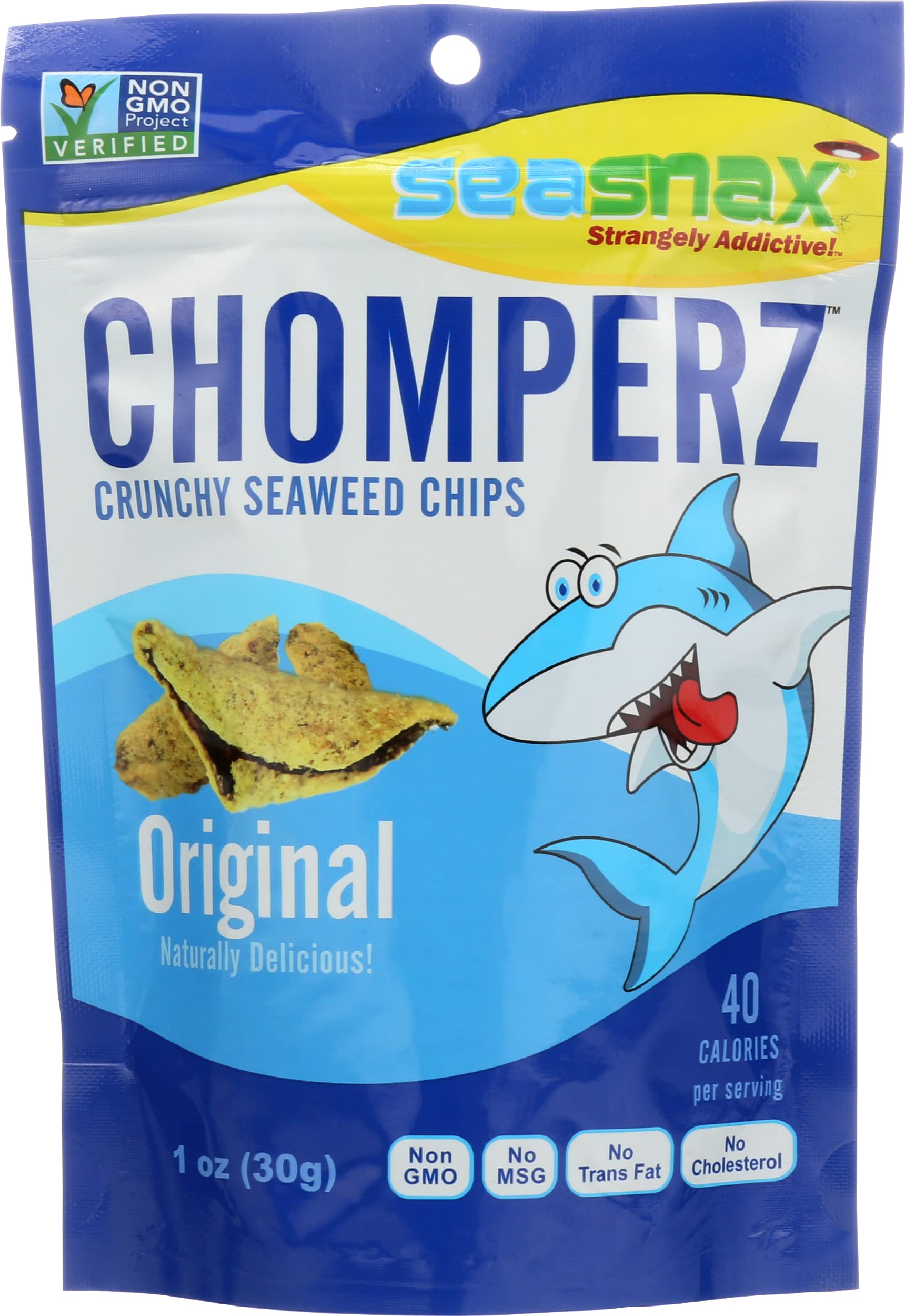 Buy SeaSnax Chomperz Crunchy Seaweed Chips Original Flavor, Sugar Free ...