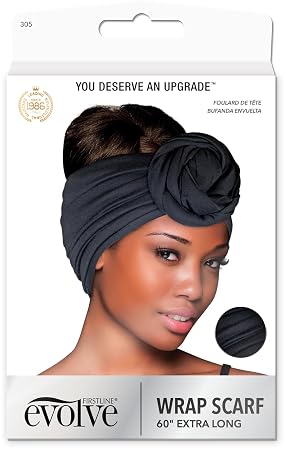 Amazon.com: Evolve Wrap Scarf, Black, Large, Pack of 1 : Clothing ...