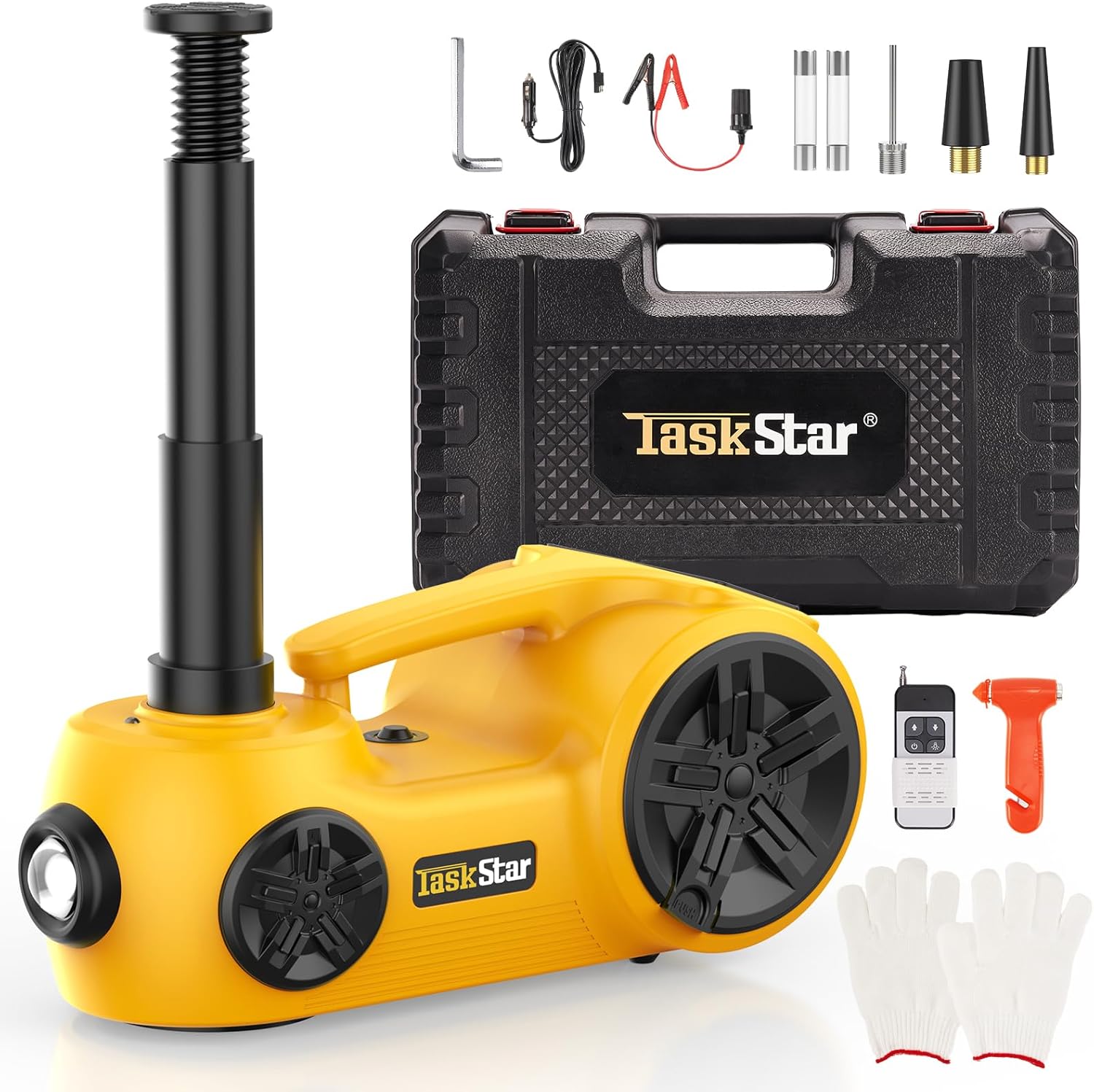 Electric Car Jack Kit, 5 Ton 12V Car Jack Hydraulic Jack LCD Display ...