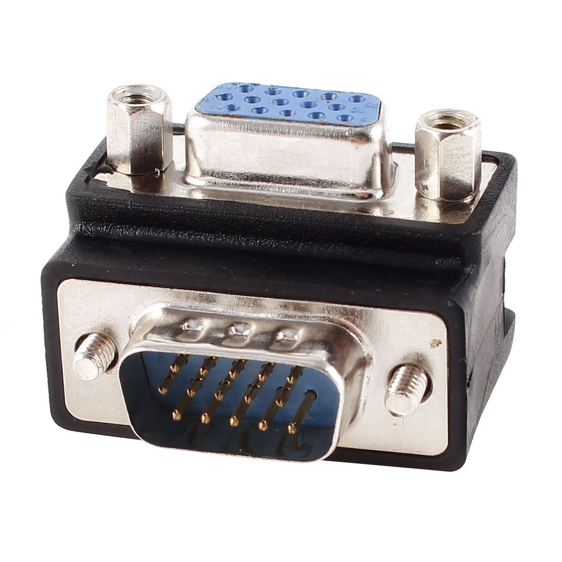 ELECTROPRIME VGA SVGA Male to Female Right Angle Adapter Port for 15 ...