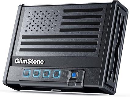 Amazon.com: Glimstone Biometric Gun Safe for Pistols, Fingerprint ...