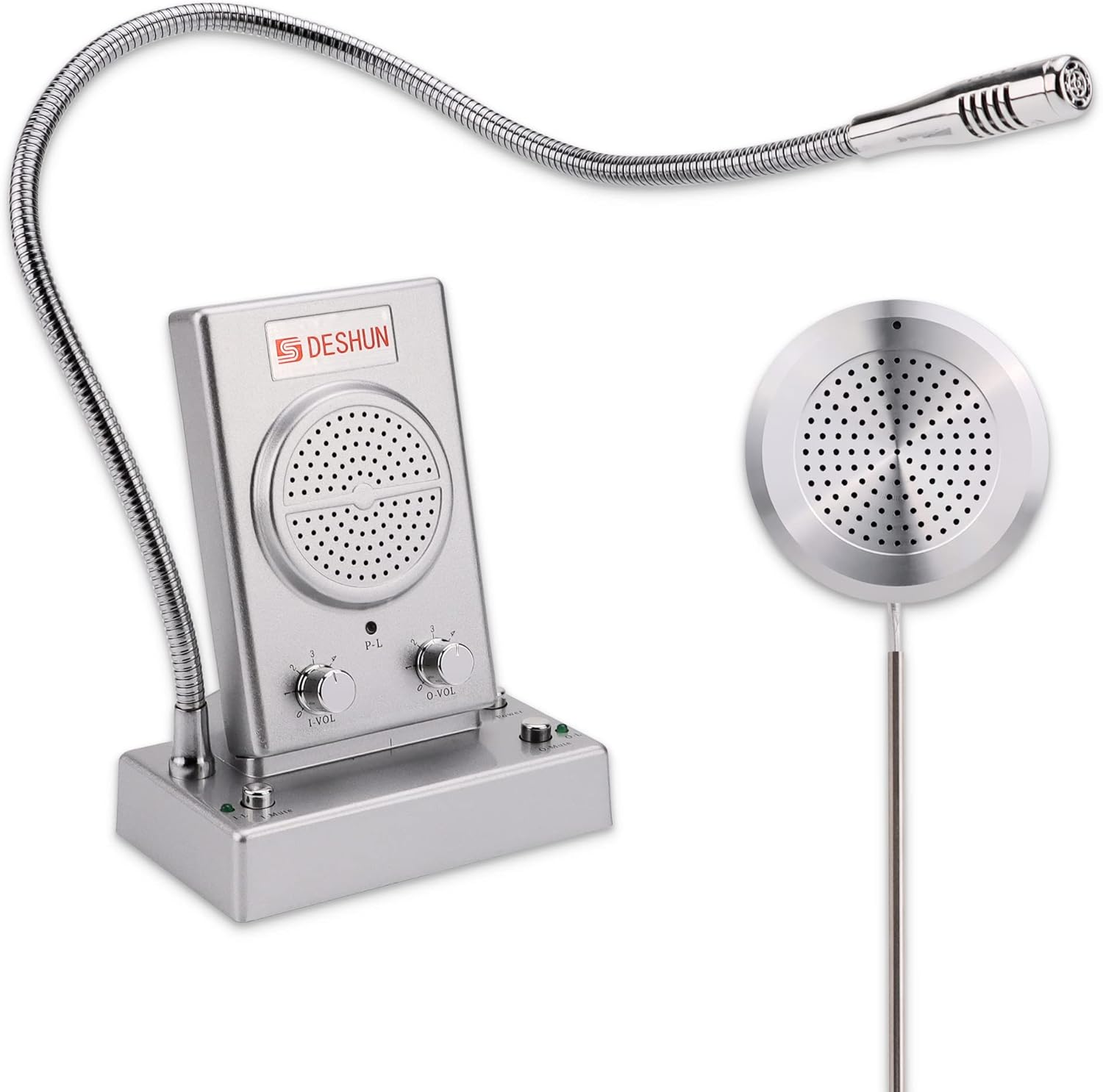 DESHUN Window intercom Speaker,Window intercom 2 Way, Window Counter ...