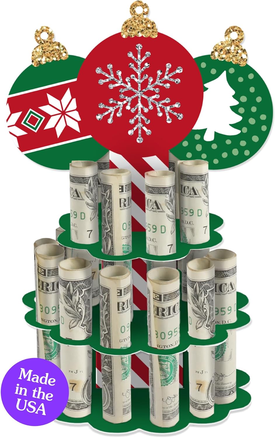 Amazon.com: Big Dot of Happiness Christmas Money Holder for Cash ...