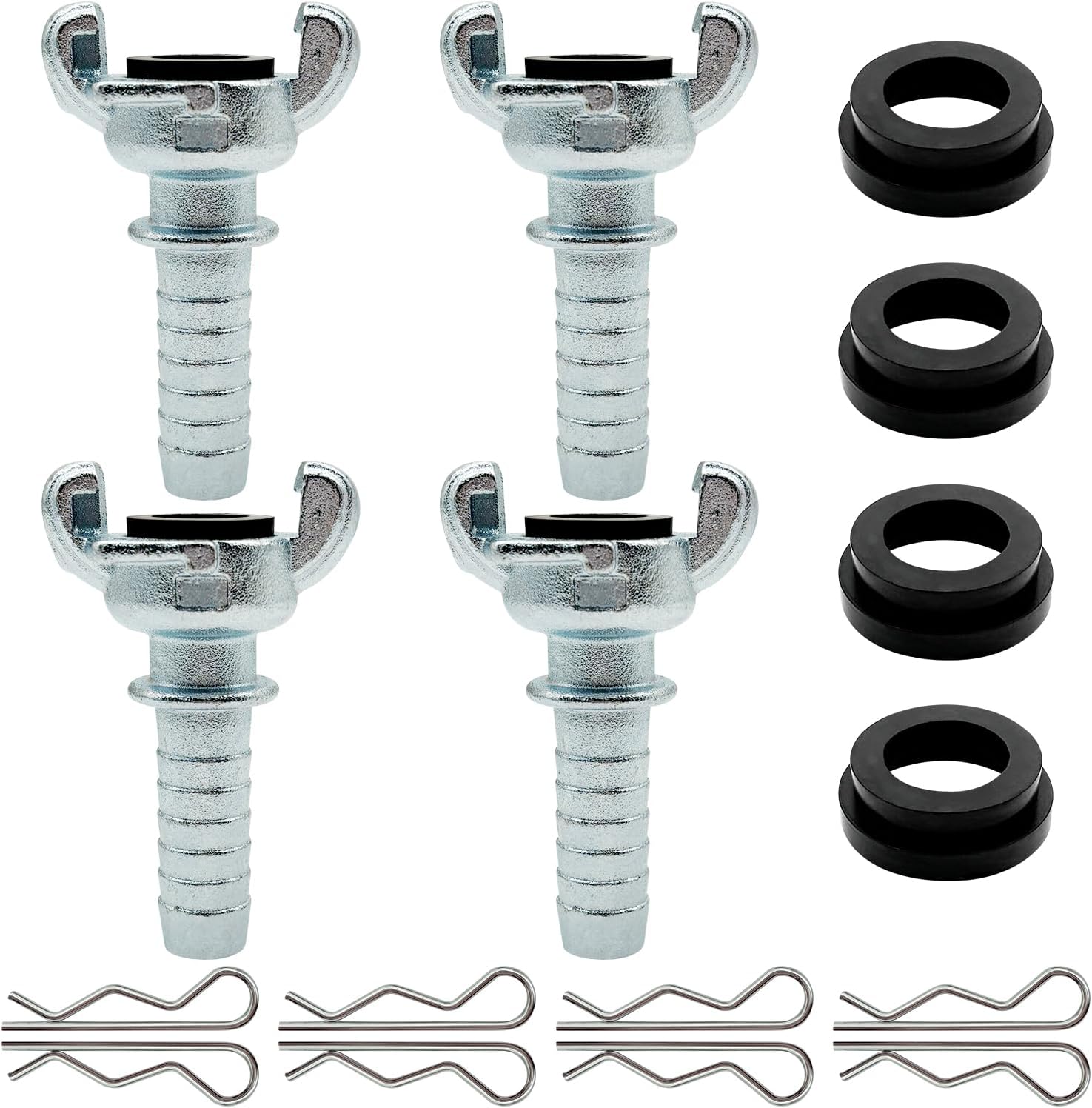 MustBee 4 Sets NPT Iron Air Hose Fitting, Universal Coupling, Chicago ...