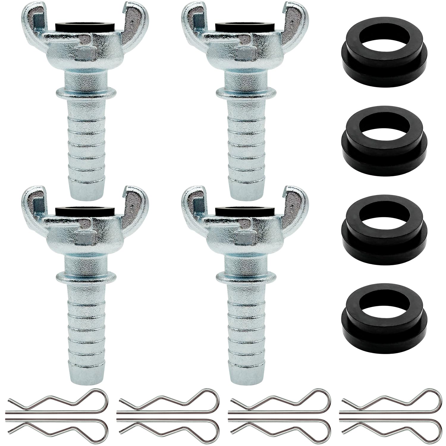 MustBee 4 Sets NPT Iron Air Hose Fitting, Universal Coupling, Chicago ...