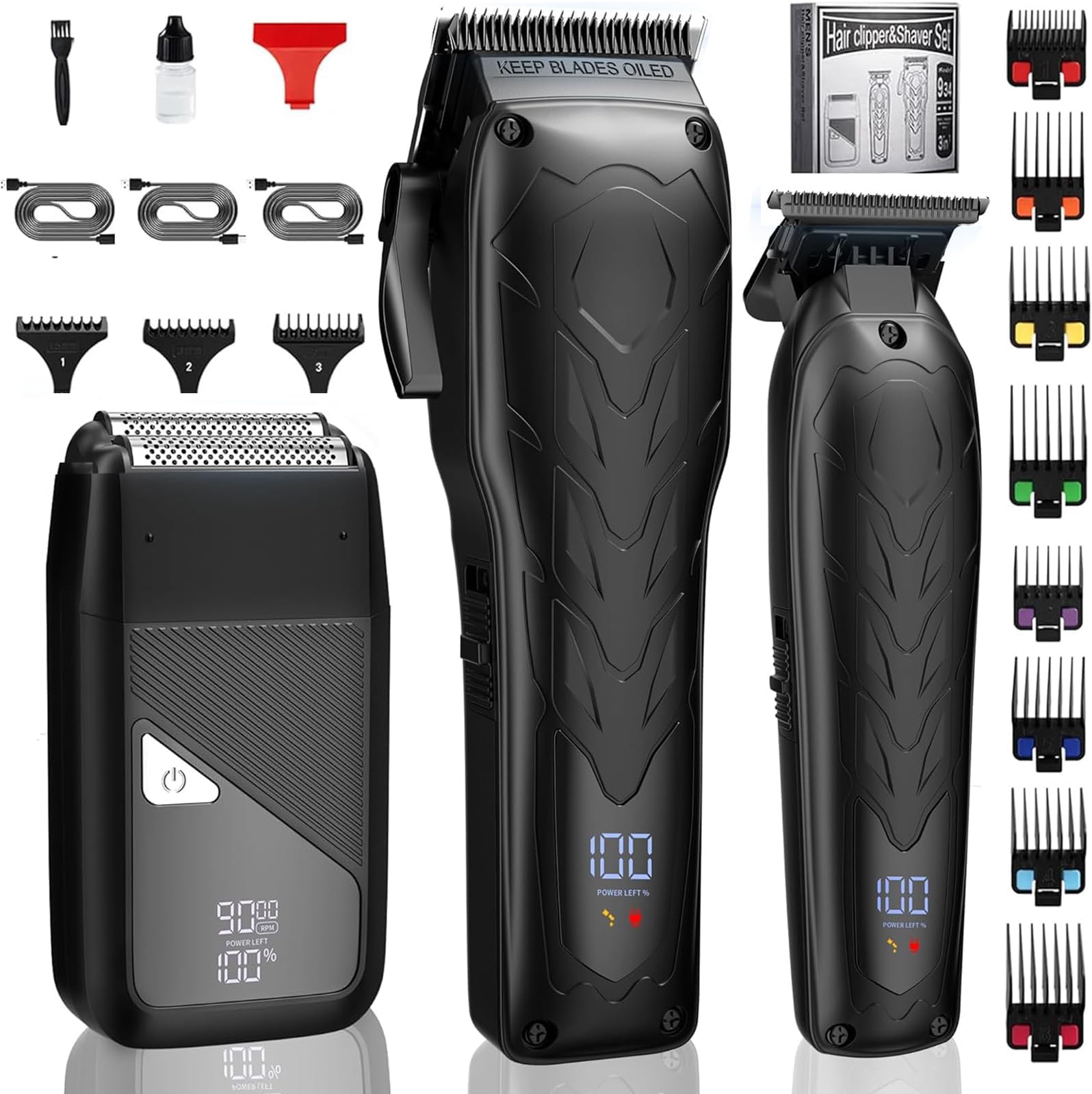 Amazon.com: Suttik Professional Hair Clippers for Men, Barber Clippers ...