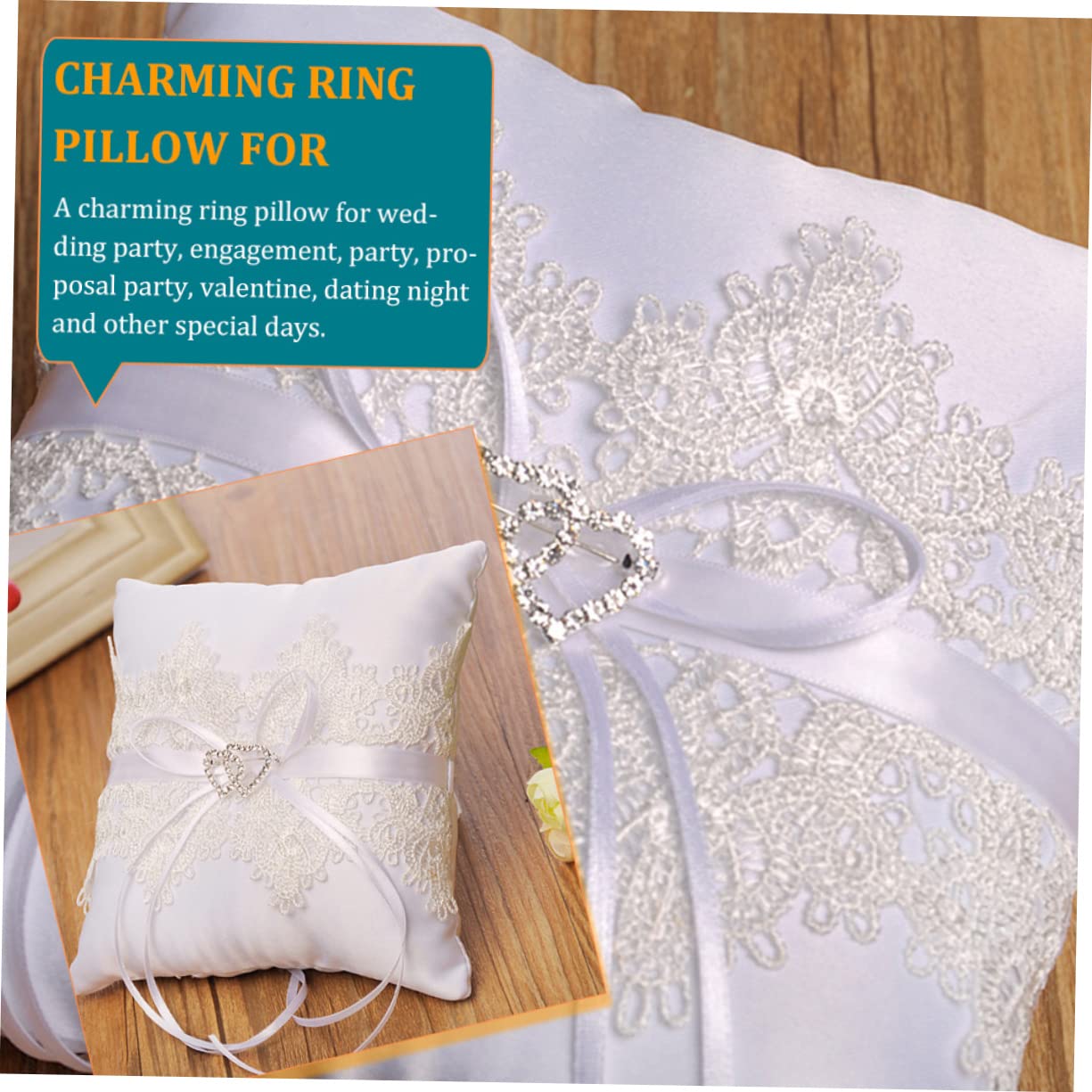 Coin Bearer Wedding Jojofuny Pillow Wedding Decor Ring Bearer Pillows