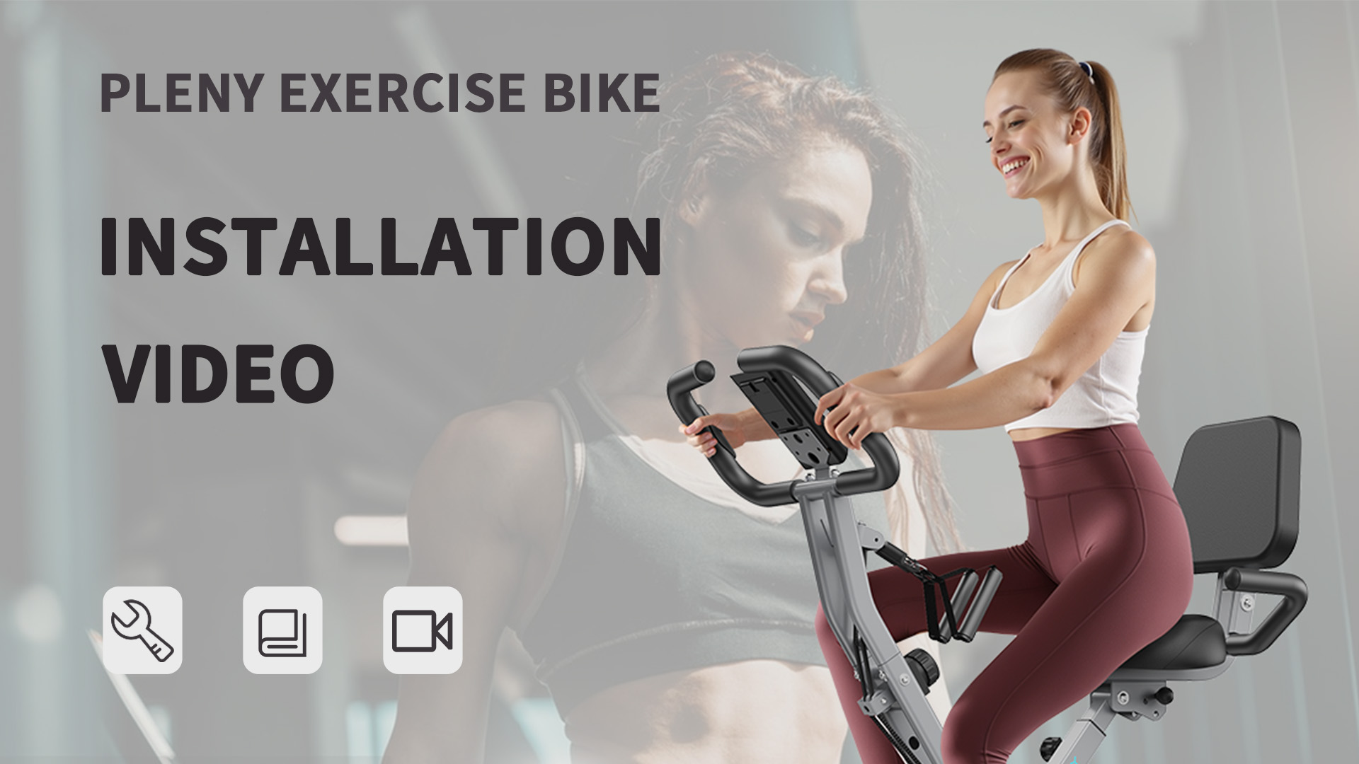 Watch PLENY exercise bike installation video on Amazon Live
