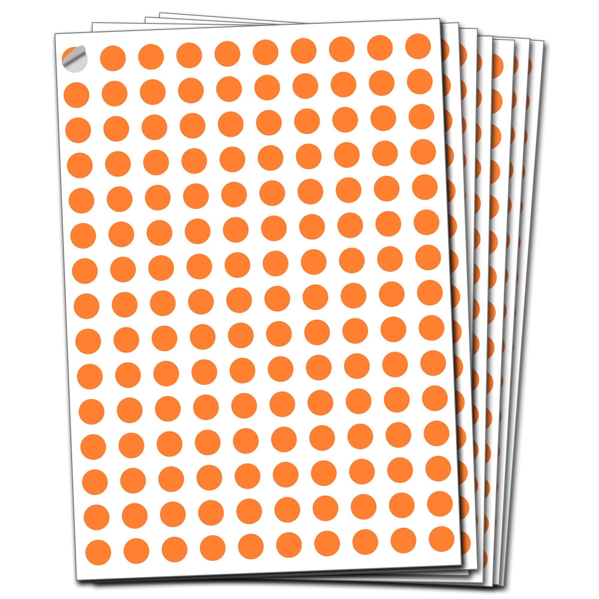 1500 Dot Stickers, 10mm Coloured Stickers Round Sticky Sticker Dots ...