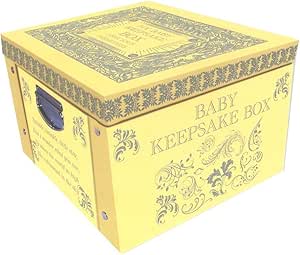 Robert Frederick Collapsible Storage Baby Keepsake Box Cream, Yellow ...
