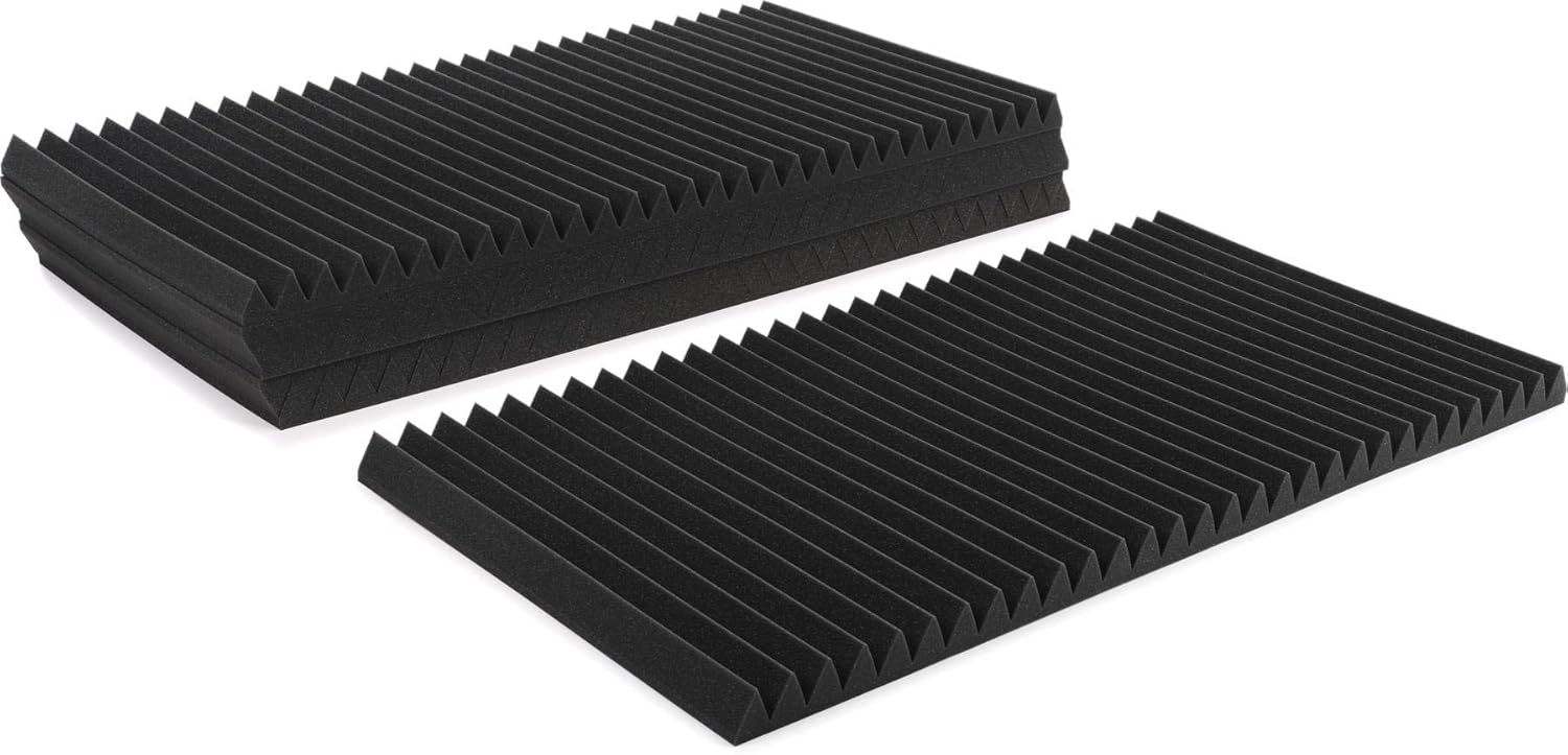 Amazon.com: 2" Studiofoam Wedge Charcoal Acoustic Panels - Box of (6) 2 ...