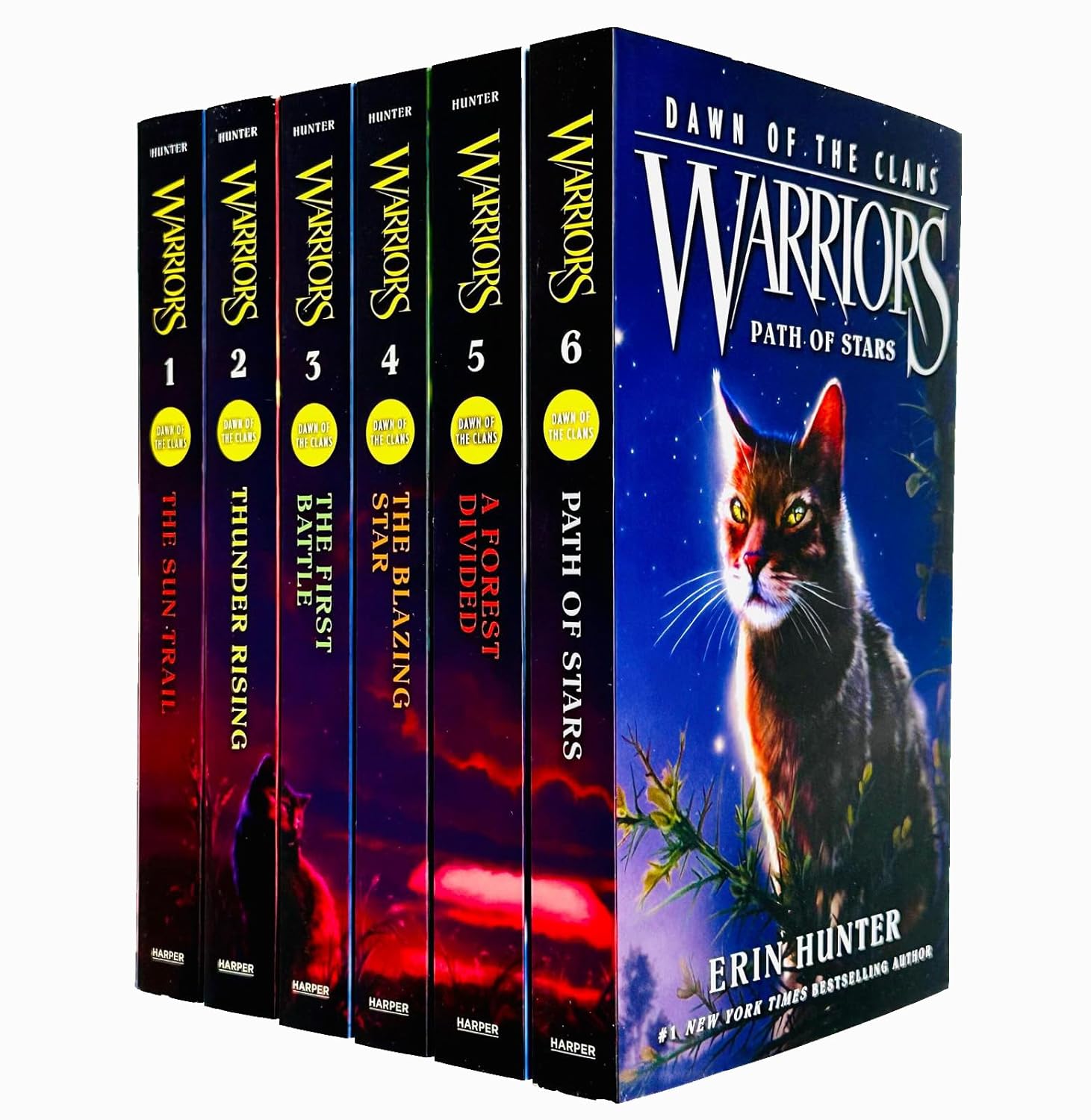Warriors Cats Dawn of The Clans Prequel Book 1-6 Series 5 Books ...