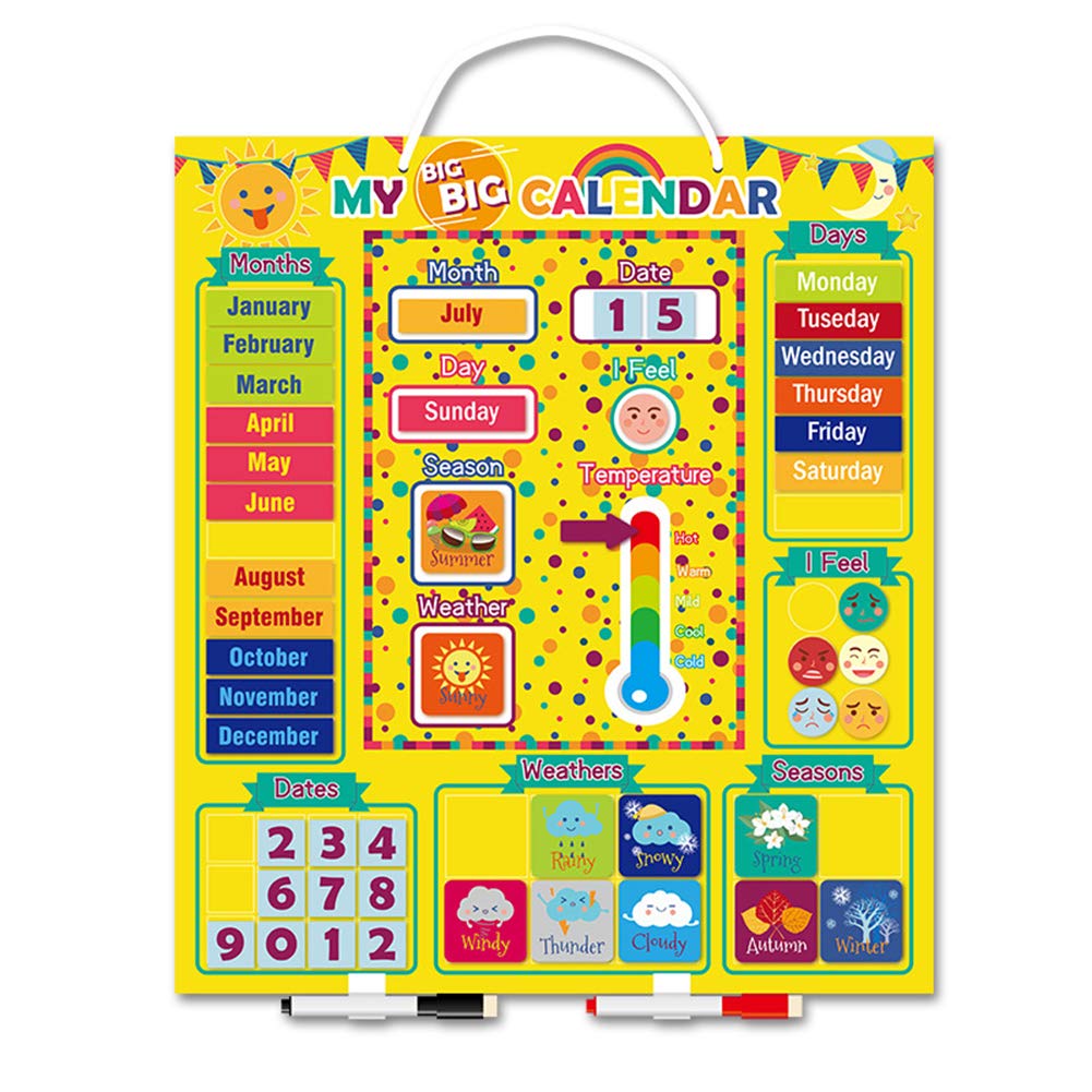 Reward Chart Kids Chore Chart Magnetic Calendar Chart Board Days ...