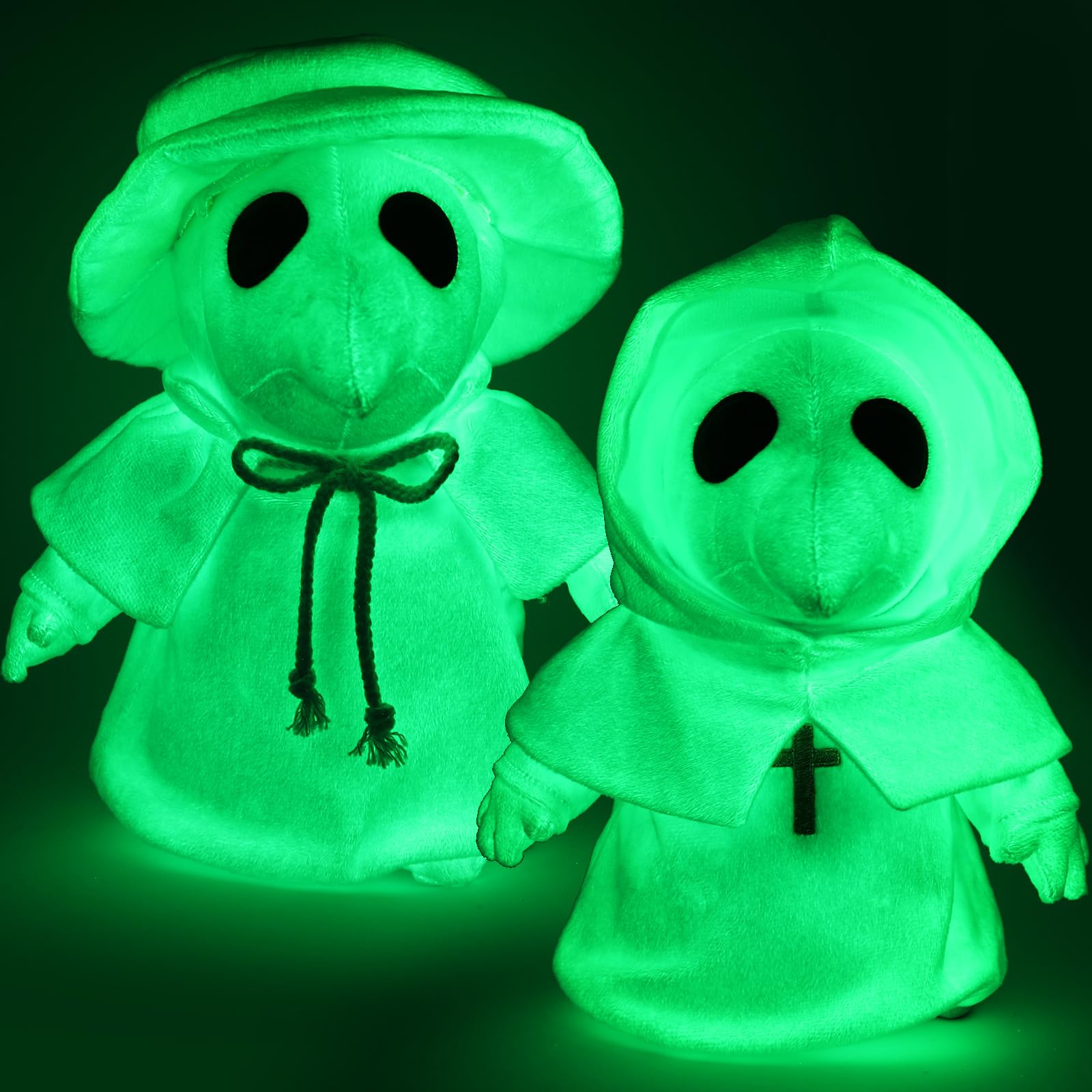 Amazon.com: HyDren 2 Pcs Glowing Plague Doctor Plush Toys 12 Inch Glow ...