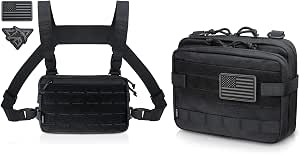 Amazon.com: WYNEX Tactical Chest Rig Pack for Men, Running Chest Bag ...