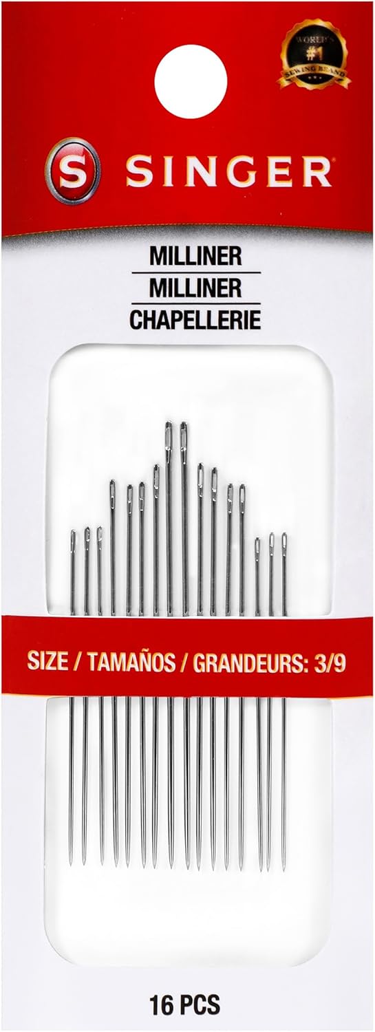 Amazon.com: SINGER Milliner Hand Needles Set - Assorted Sizes 3-9, Long ...