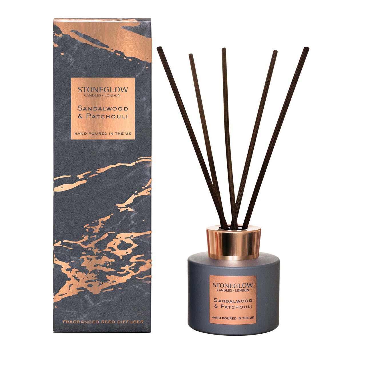 Stoneglow Reed Diffuser Luna Collection Sandalwood & Patchouli 120ml ...