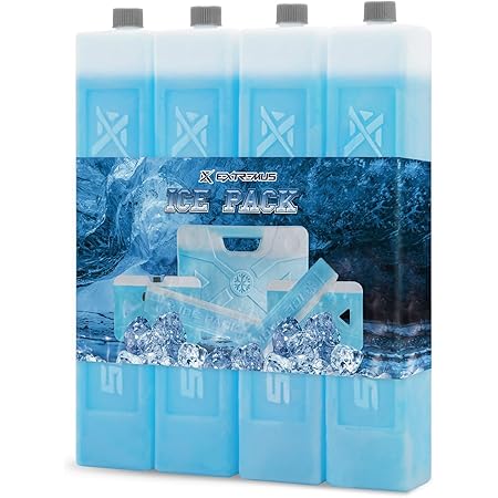 Amazon.com: OICEPACK 10 × Cool Coolers Slim Ice Packs Quick Cooling ...