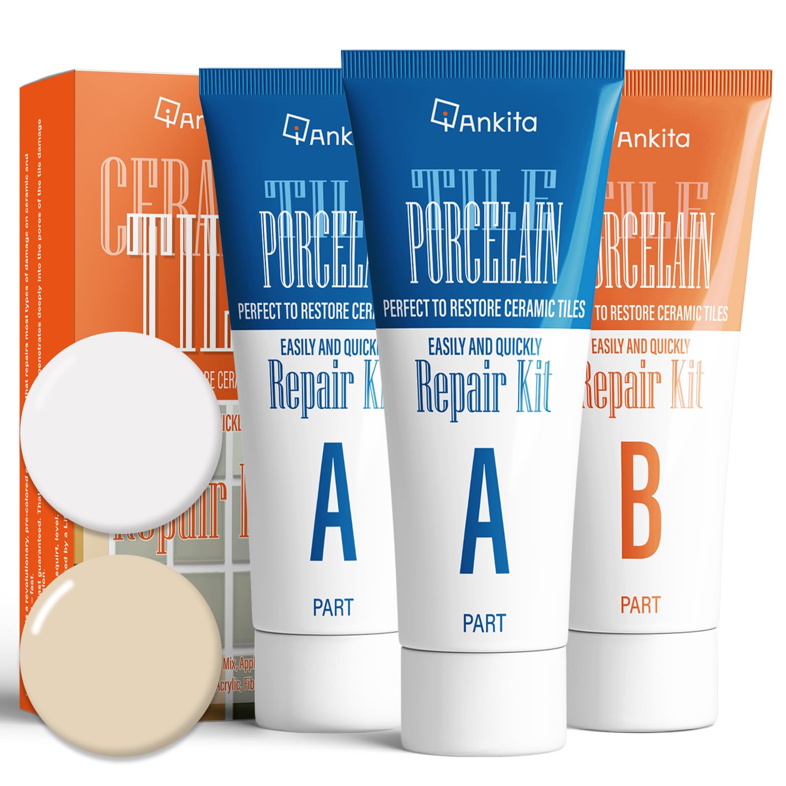 Snapklik.com : Ankita Ceramic Tile Repair Kit (Beige/White Kit), Tile ...