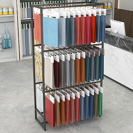 Amazon.com: Rivorne Commercial Fabric Display Rack, Tablecloth Rolls ...