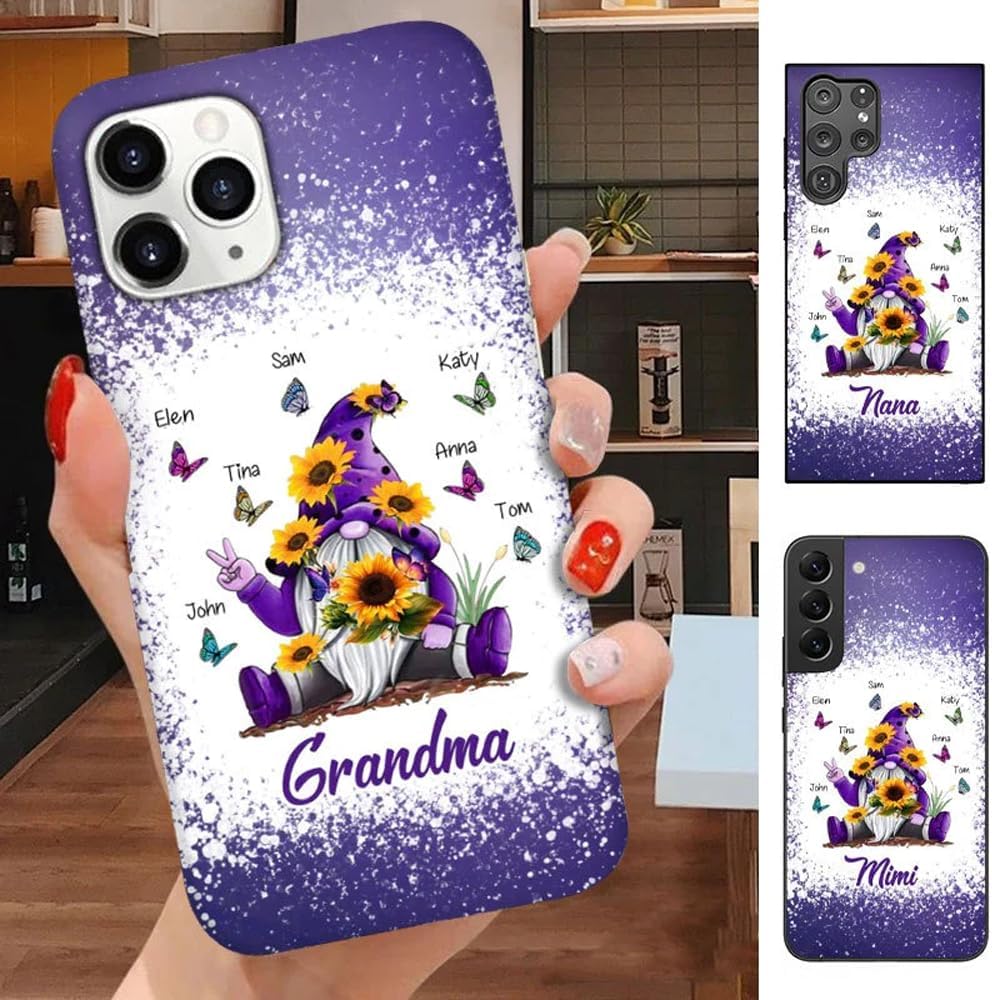 Amazon.com: Personalized Grandma Phone Case - Custom Grandkids Name ...