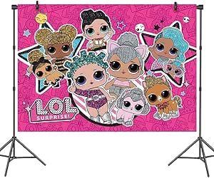 XL 150by100cm LOL Surprise Birthday Party Decorations Backdrop Supplies ...