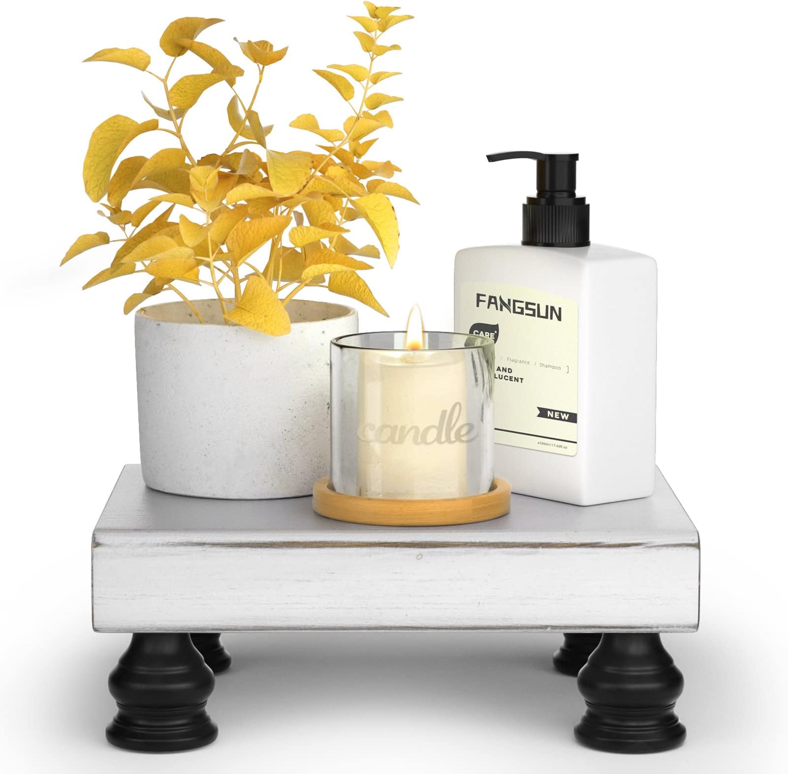 Amazon.com: KIBAGA Decorative Wood Riser For Your Kitchen or Bathroom ...